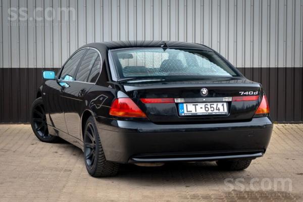 Black BMW 740 2003 in Talsi, with an engine capacity of 4.00 L and mileage of 0 thousand km for 3650 €, photo 4 on AUTOMOTO.COM.LV