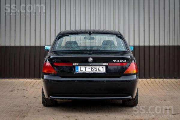 Black BMW 740 2003 in Talsi, with an engine capacity of 4.00 L and mileage of 0 thousand km for 3650 €, photo 5 on AUTOMOTO.COM.LV