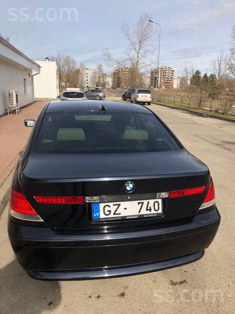 Черный БМВ 740 2004 в Рига, объемом двигателя 4.00 л и пробегом 238 тыс. км за 2950 €, фото 5 на AUTOMOTO.COM.LV