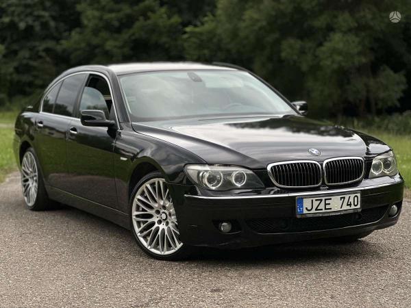 Black BMW 740 2006 in Vilnius, with an engine capacity of 4.00 L and mileage of 365 thousand km for 3100 €, photo 7 on AUTOMOTO.COM.LV