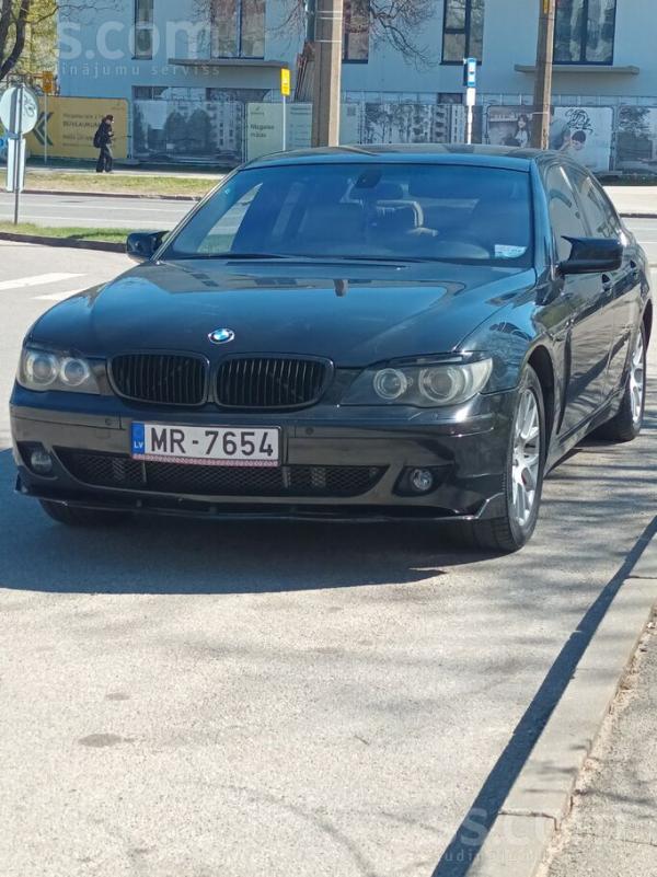 Черный БМВ 740 2006 в Рига, объемом двигателя 4.00 л и пробегом 0 тыс. км за 3000 €, фото 1 на AUTOMOTO.COM.LV