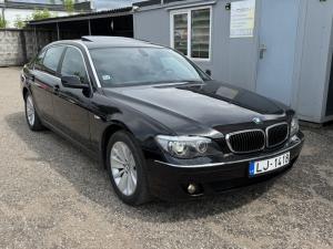 Black BMW 740 2007 in Riga, with an engine capacity of 4.00 L and mileage of 69 thousand km for 7490 €, photo  on AUTOMOTO.COM.LV