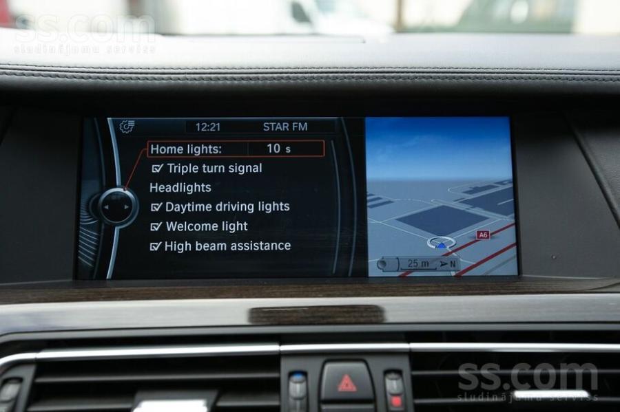 Melns BMW 740 2011 Rīga, ar dzinēja tilpumu 3.00 L un nobraukumu 169 tūkst. km par 15990 €, foto 15 vietnē AUTOMOTO.COM.LV