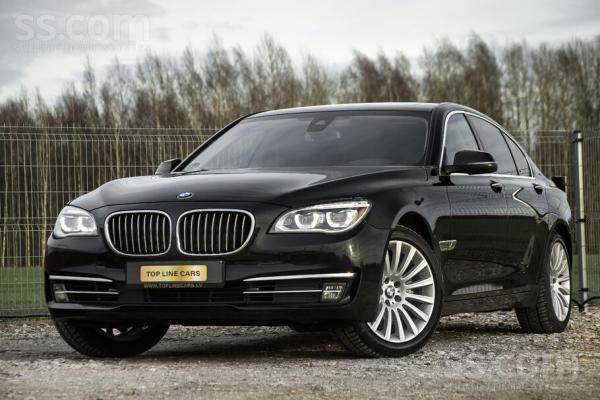 Black BMW 740 2013 in Tukums, with an engine capacity of 3.00 L and mileage of 0 thousand km for 13999 €, photo 8 on AUTOMOTO.COM.LV