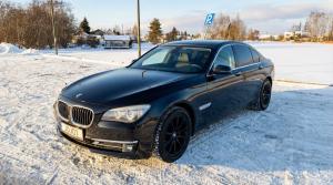 Black BMW 740 2013 in Tallinn, with an engine capacity of 3.00 L and mileage of 188 thousand km for 14000 €, photo 19 on AUTOMOTO.COM.LV