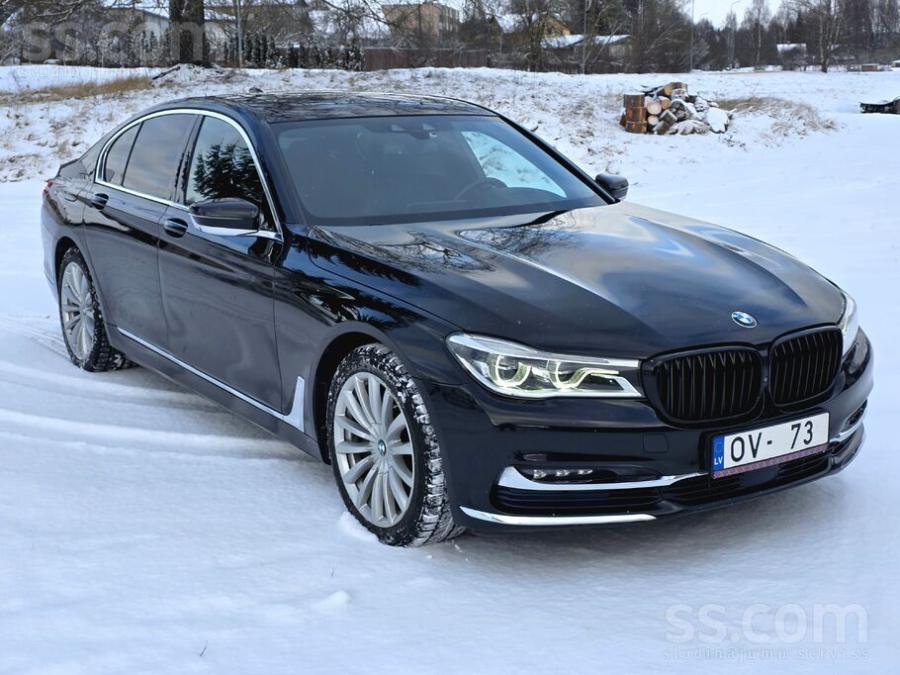 Melns BMW 740 2015 Jēkabpils, ar dzinēja tilpumu 3.00 L un nobraukumu 220 tūkst. km par 26660 €, foto 6 vietnē AUTOMOTO.COM.LV