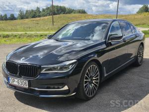 Black BMW 740 2015 in Jekabpils, with an engine capacity of 3.00 L and mileage of 223 thousand km for 21490 €, photo  on AUTOMOTO.COM.LV