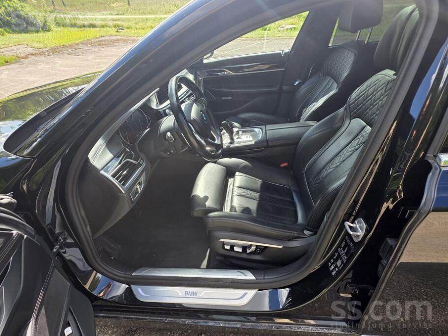 Melns BMW 740 2015 Jēkabpils, ar dzinēja tilpumu 3.00 L un nobraukumu 223 tūkst. km par 21490 €, foto 8 vietnē AUTOMOTO.COM.LV