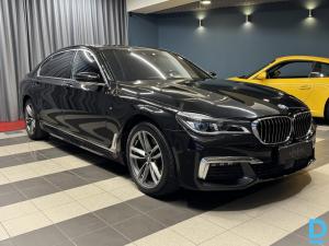 Black BMW 740 2016 in Marupe, with an engine capacity of 3.00 L and mileage of 161 thousand km for 32990 €, photo 3 on AUTOMOTO.COM.LV