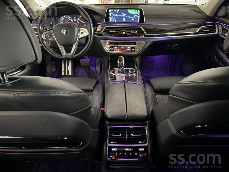 Melns BMW 740 2016 Rīga, ar dzinēja tilpumu 3.00 L un nobraukumu 173 tūkst. km par 30900 €, foto 22 vietnē AUTOMOTO.COM.LV
