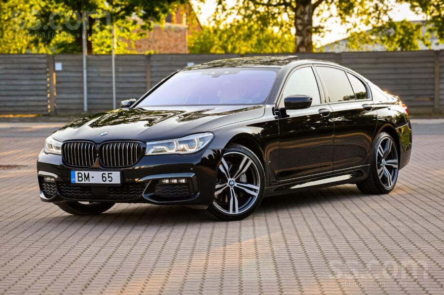 Melns BMW 740 2016 Jelgava, ar dzinēja tilpumu 3.00 L un nobraukumu 207 tūkst. km par 29500 €, foto 1 vietnē AUTOMOTO.COM.LV