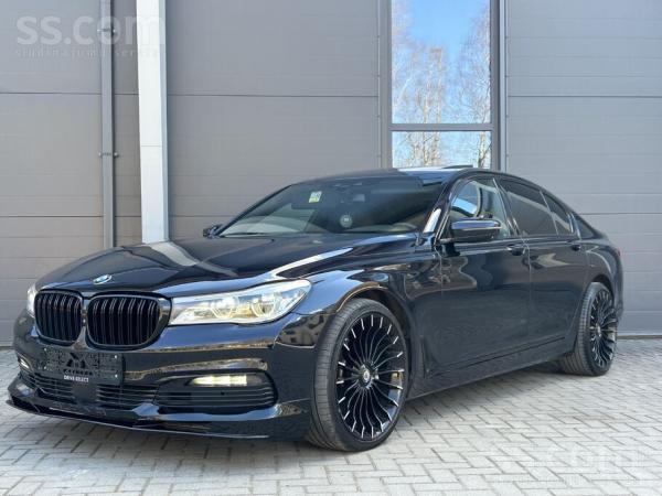 Black BMW 740 2016 in Talsi, with an engine capacity of 3.00 L and mileage of 0 thousand km for 23990 €, photo 7 on AUTOMOTO.COM.LV