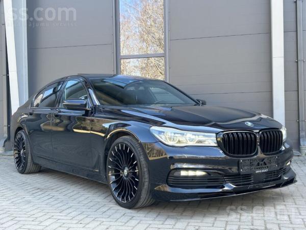 Black BMW 740 2016 in Talsi, with an engine capacity of 3.00 L and mileage of 0 thousand km for 23990 €, photo 8 on AUTOMOTO.COM.LV