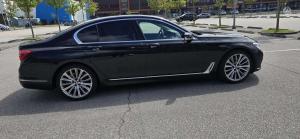 Black BMW 740 2016 in Klaipeda, with an engine capacity of 2.99 L and mileage of 218 thousand km for 25500 €, photo 5 on AUTOMOTO.COM.LV
