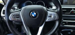 Black BMW 740 2016 in Klaipeda, with an engine capacity of 2.99 L and mileage of 218 thousand km for 25500 €, photo 14 on AUTOMOTO.COM.LV
