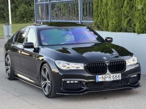 Melns BMW 740 2016 Viļņa, ar dzinēja tilpumu 2.99 L un nobraukumu 179 tūkst. km par 31000 €, foto  vietnē AUTOMOTO.COM.LV
