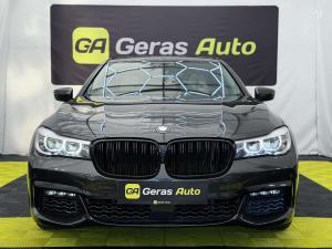 Black BMW 740 2016 in Vilnius, with an engine capacity of 3.00 L and mileage of 80 thousand km for 23300 €, photo 3 on AUTOMOTO.COM.LV