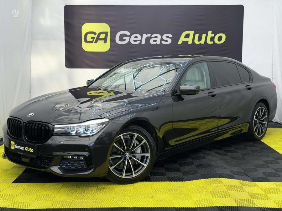 Черный БМВ 740 2016 в Вильнюс, объемом двигателя 3.00 л и пробегом 80 тыс. км за 22950 €, фото 1 на AUTOMOTO.COM.LV