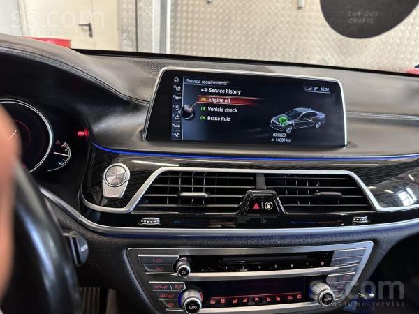 Melns BMW 740 2016 Ogre, ar dzinēja tilpumu 3.00 L un nobraukumu 407 tūkst. km par 21000 €, foto 11 vietnē AUTOMOTO.COM.LV