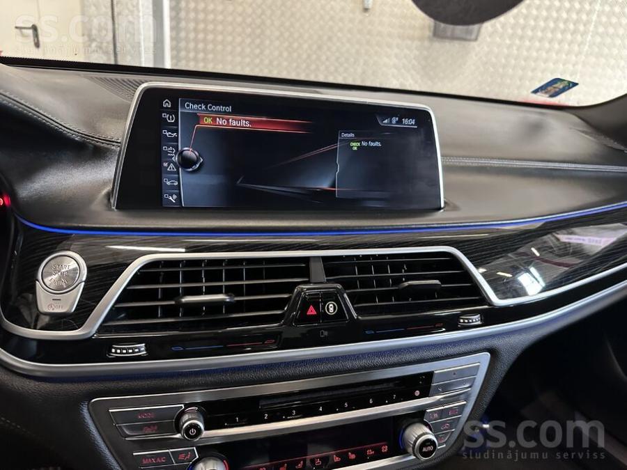 Melns BMW 740 2016 Ogre, ar dzinēja tilpumu 3.00 L un nobraukumu 407 tūkst. km par 21000 €, foto 12 vietnē AUTOMOTO.COM.LV