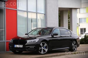 Melns BMW 740 2017 Rīga, ar dzinēja tilpumu 3.00 L un nobraukumu 174 tūkst. km par 27995 €, foto  vietnē AUTOMOTO.COM.LV