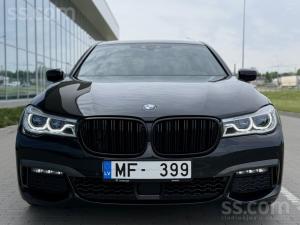 Melns BMW 740 2018 Rēzekne, ar dzinēja tilpumu 3.00 L un nobraukumu 221 tūkst. km par 29990 €, foto  vietnē AUTOMOTO.COM.LV