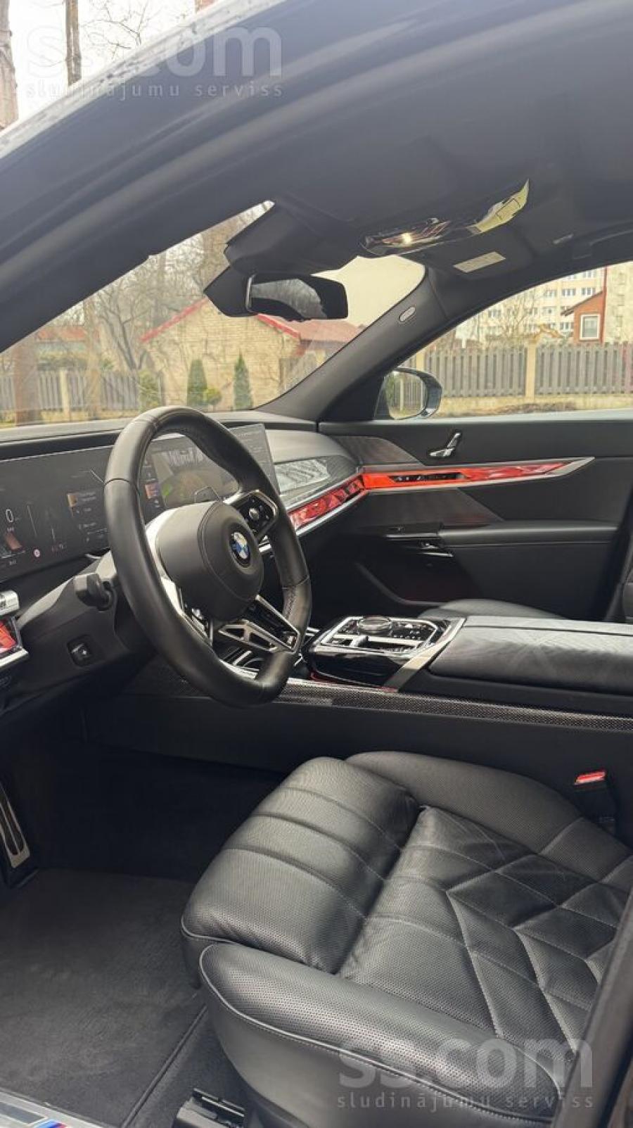Melns BMW 740 2023 Rīga, ar dzinēja tilpumu 3.00 L un nobraukumu 79 tūkst. km par 90750 €, foto 4 vietnē AUTOMOTO.COM.LV