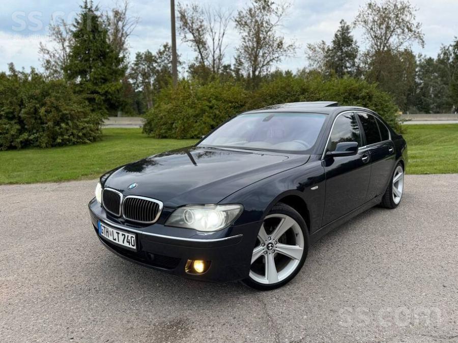 Blue BMW 740 2006 in Riga, with an engine capacity of 4.00 L and mileage of 0 thousand km for 5490 €, photo 4 on AUTOMOTO.COM.LV