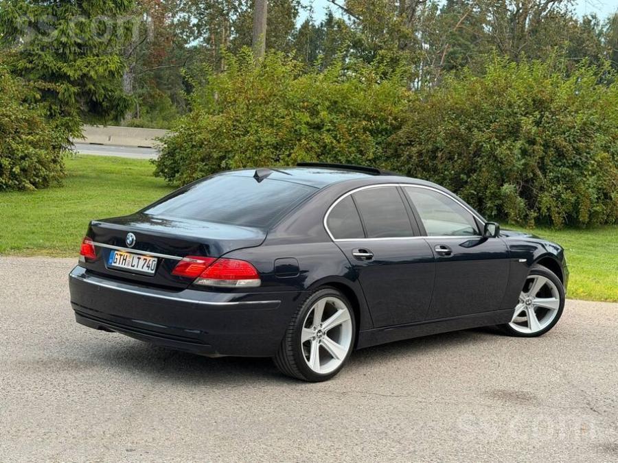 Blue BMW 740 2006 in Riga, with an engine capacity of 4.00 L and mileage of 0 thousand km for 5490 €, photo 5 on AUTOMOTO.COM.LV