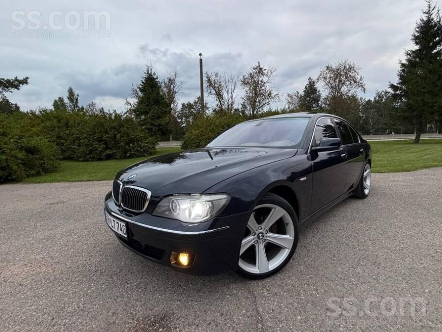 Blue BMW 740 2006 in Riga, with an engine capacity of 4.00 L and mileage of 0 thousand km for 5490 €, photo 9 on AUTOMOTO.COM.LV