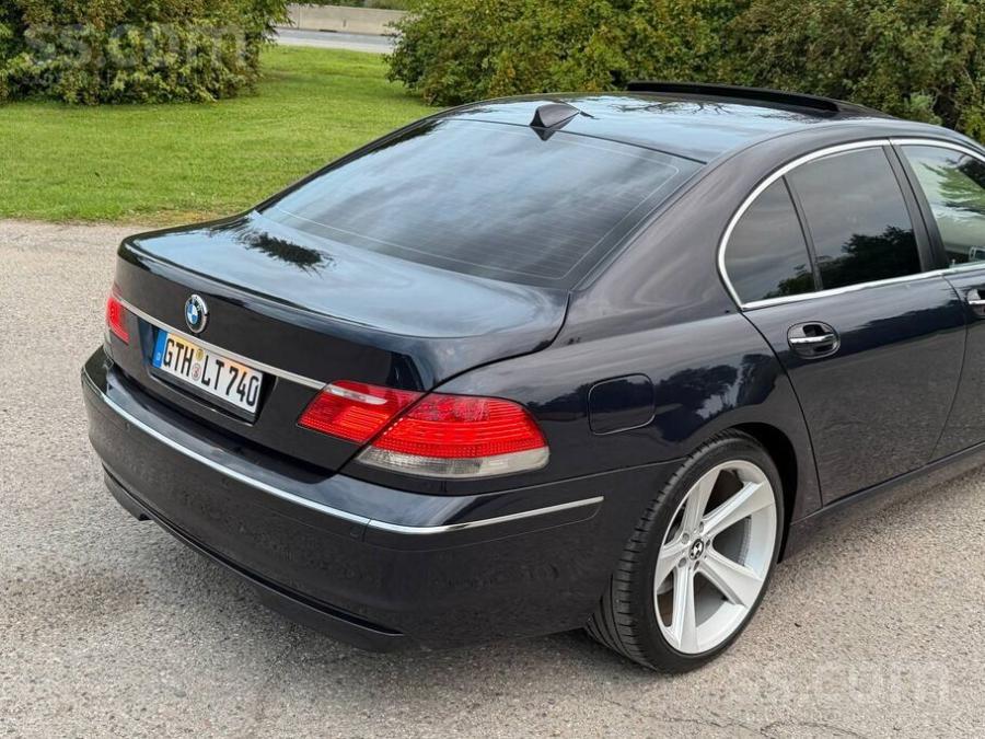 Blue BMW 740 2006 in Riga, with an engine capacity of 4.00 L and mileage of 0 thousand km for 5490 €, photo 15 on AUTOMOTO.COM.LV