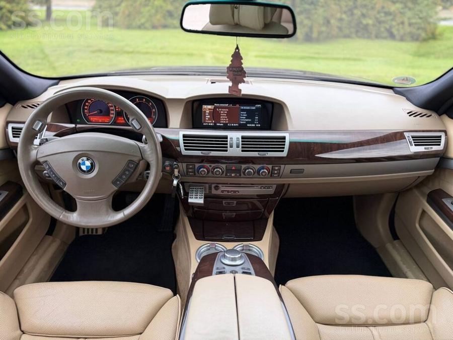 Blue BMW 740 2006 in Riga, with an engine capacity of 4.00 L and mileage of 0 thousand km for 5490 €, photo 33 on AUTOMOTO.COM.LV