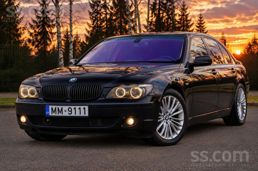 Синий БМВ 740 2006 в Тукумс, объемом двигателя 4.00 л и пробегом 280 тыс. км за 4990 €, фото 4 на AUTOMOTO.COM.LV