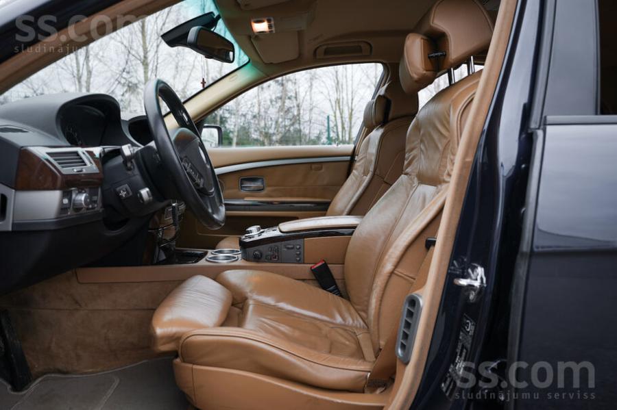 Синий БМВ 740 2006 в Тукумс, объемом двигателя 4.00 л и пробегом 280 тыс. км за 4990 €, фото 12 на AUTOMOTO.COM.LV