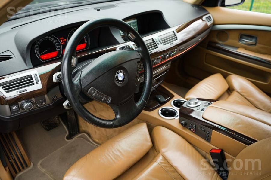 Синий БМВ 740 2006 в Тукумс, объемом двигателя 4.00 л и пробегом 280 тыс. км за 4990 €, фото 14 на AUTOMOTO.COM.LV