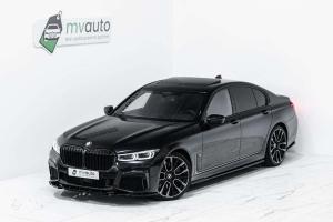 Blue BMW 740 2019 in Tallinn, with an engine capacity of 2.99 L and mileage of 134 thousand km for 48990 €, photo  on AUTOMOTO.COM.LV