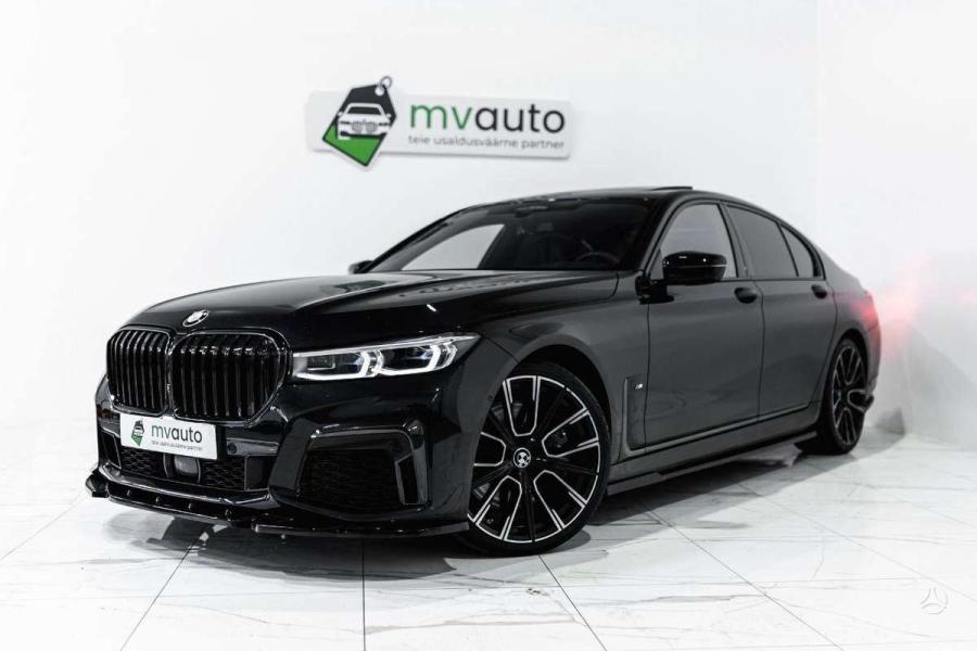 Blue BMW 740 2019 in Tallinn, with an engine capacity of 2.99 L and mileage of 134 thousand km for 48990 €, photo 4 on AUTOMOTO.COM.LV