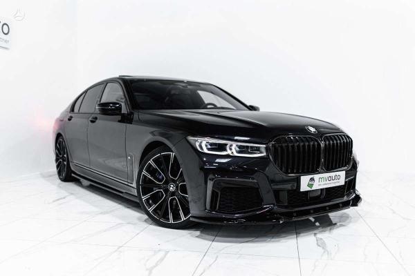 Blue BMW 740 2019 in Tallinn, with an engine capacity of 2.99 L and mileage of 134 thousand km for 48990 €, photo 5 on AUTOMOTO.COM.LV