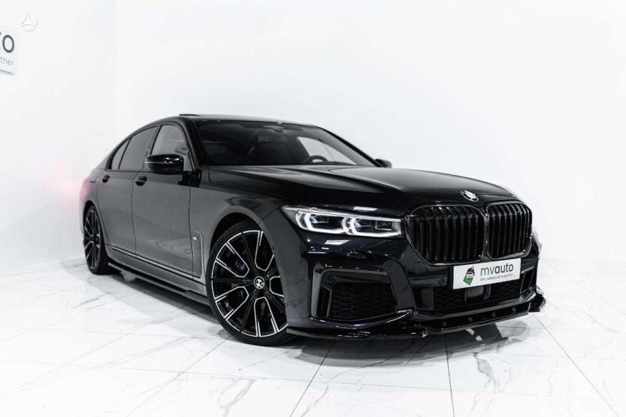 Blue BMW 740 2019 in Tallinn, with an engine capacity of 2.99 L and mileage of 134 thousand km for 48990 €, photo 6 on AUTOMOTO.COM.LV