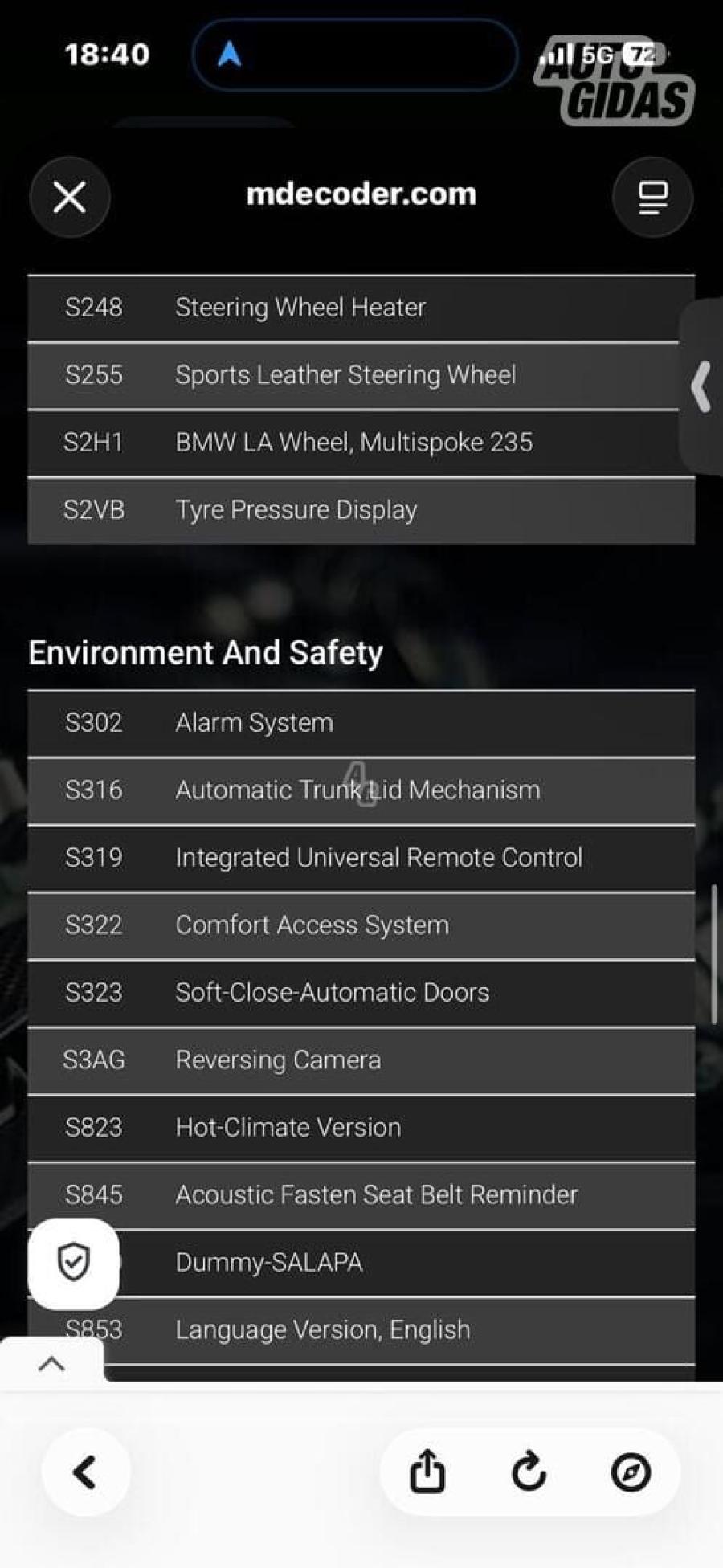 BMW 740 2013 Šilutė, ar dzinēja tilpumu 3.00 L un nobraukumu 132 tūkst. km par 8750 €, foto 12 vietnē AUTOMOTO.COM.LV