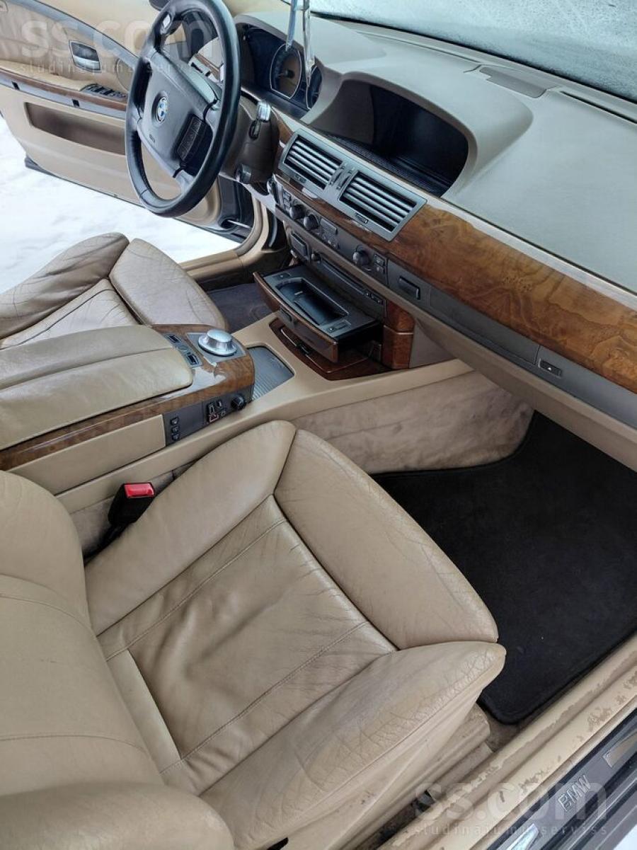 Pelēks BMW 740 2001 Gulbene, ar dzinēja tilpumu 4.00 L un nobraukumu 472 tūkst. km par 2600 €, foto 5 vietnē AUTOMOTO.COM.LV