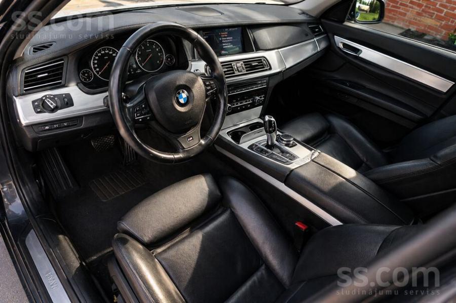 Grey BMW 740 2014 in Ventspils, with an engine capacity of 3.00 L and mileage of 415 thousand km for 12000 €, photo 5 on AUTOMOTO.COM.LV