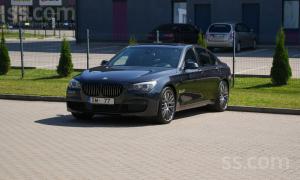 Grey BMW 740 2014 in Riga, with an engine capacity of 3.00 L and mileage of 349 thousand km for 14500 €, photo 1 on AUTOMOTO.COM.LV