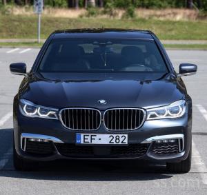 Grey BMW 740 2017 in Riga, with an engine capacity of 3.00 L and mileage of 282 thousand km for 24500 €, photo 1 on AUTOMOTO.COM.LV