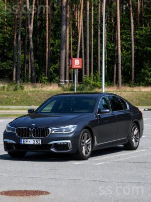 Grey BMW 740 2017 in Riga, with an engine capacity of 3.00 L and mileage of 282 thousand km for 24500 €, photo 3 on AUTOMOTO.COM.LV