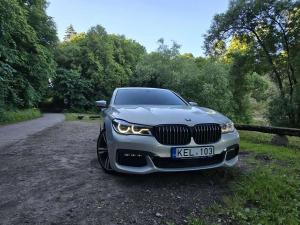 Grey BMW 740 2017 in Klaipeda, with an engine capacity of 2.99 L and mileage of 198 thousand km for 26500 €, photo 4 on AUTOMOTO.COM.LV