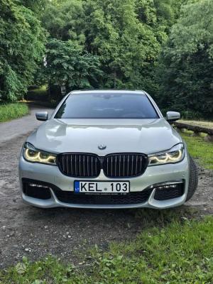 Grey BMW 740 2017 in Klaipeda, with an engine capacity of 2.99 L and mileage of 198 thousand km for 26500 €, photo 5 on AUTOMOTO.COM.LV