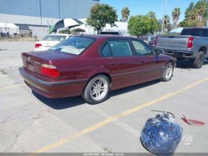 Red BMW 740 2001 in Klaipeda, with an engine capacity of 0.00 L and mileage of 162 thousand km for 2960 €, photo 5 on AUTOMOTO.COM.LV