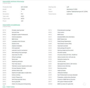 Белый БМВ 740 2011 в Вильнюс, объемом двигателя 2.99 л и пробегом 331 тыс. км за 9700 €, фото 20 на AUTOMOTO.COM.LV