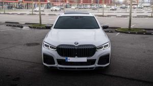 White BMW 740 2016 in Klaipeda, with an engine capacity of 3.00 L and mileage of 159 thousand km for 30000 €, photo  on AUTOMOTO.COM.LV